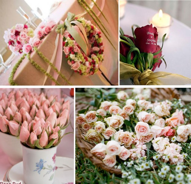 Rose Color Themed Wedding Party Ideas | Happyinvitation.com - Wedding ...